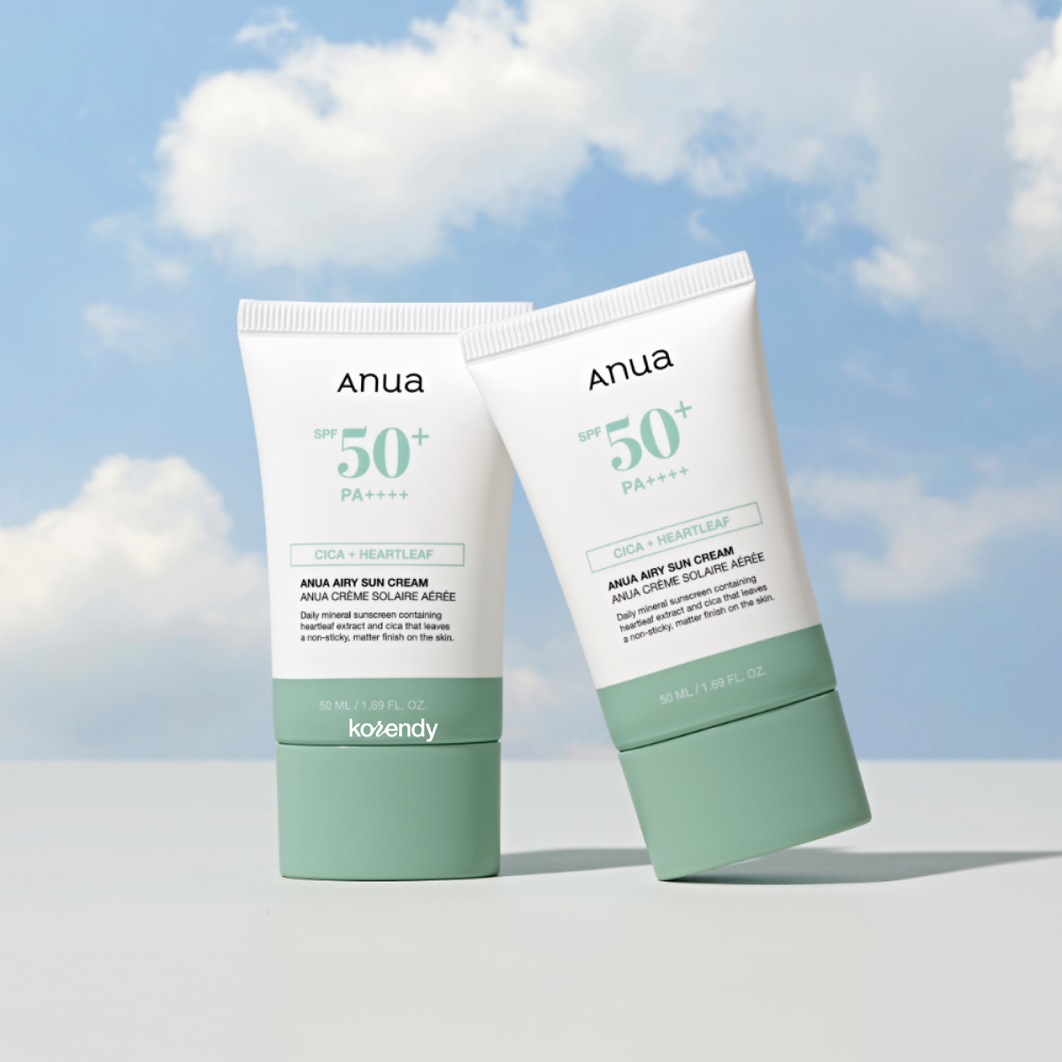 Anua - Airy Sun Cream SPF50+ PA++++ (Centella ve Mugwort Özlü Toz Karş ...