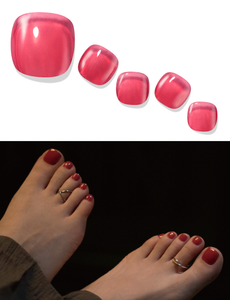 Gelato Factory - Solar Cured Gel Pedi #PB*004 Tint Red * Jel Oje Bantı ...