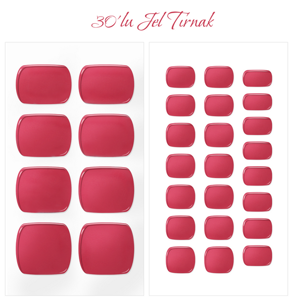 Gelato Factory - Solar Cured Gel Pedi #PB*004 Tint Red * Jel Oje Bantı ...